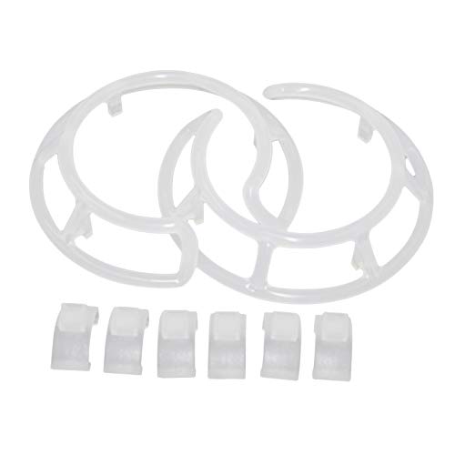 Rummyluck VR Controller Protective Frame for Oculus Quest 2 - Virtual Reality Handle Parts Anti Shock Guard Anti-Collision Cover