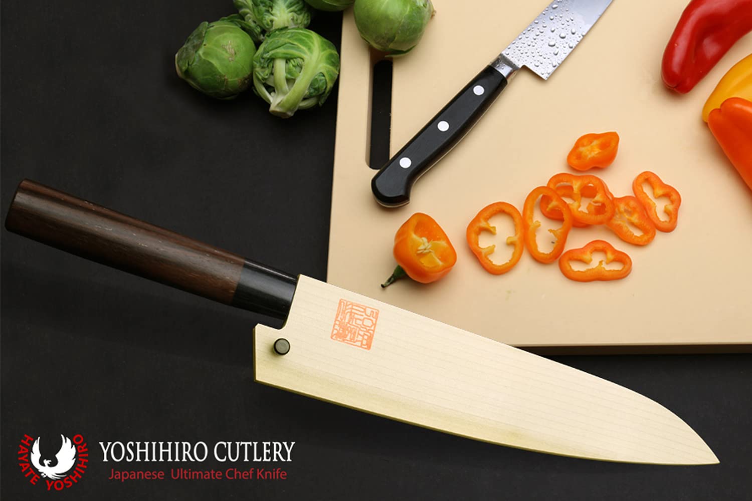 Yoshihiro Natural Magnolia Wood Saya Cover Blade Protector for Gyuto 210mm