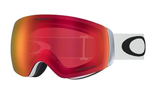 Oakley Flight Deck XM Snow Goggle (Matte White Frame/Prizm Torch Iridium Lens) with Large Goggle Soft Case