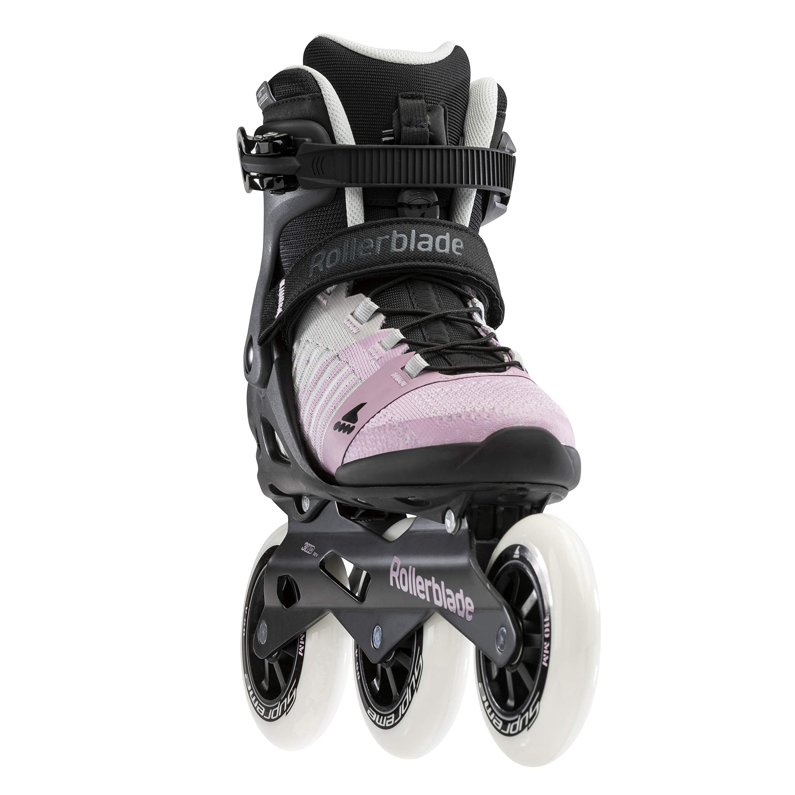Rollerblade Macroblade 110 3WD Womens Adult Fitness Inline Skate, Grey and Pink, Performance Inline Skates