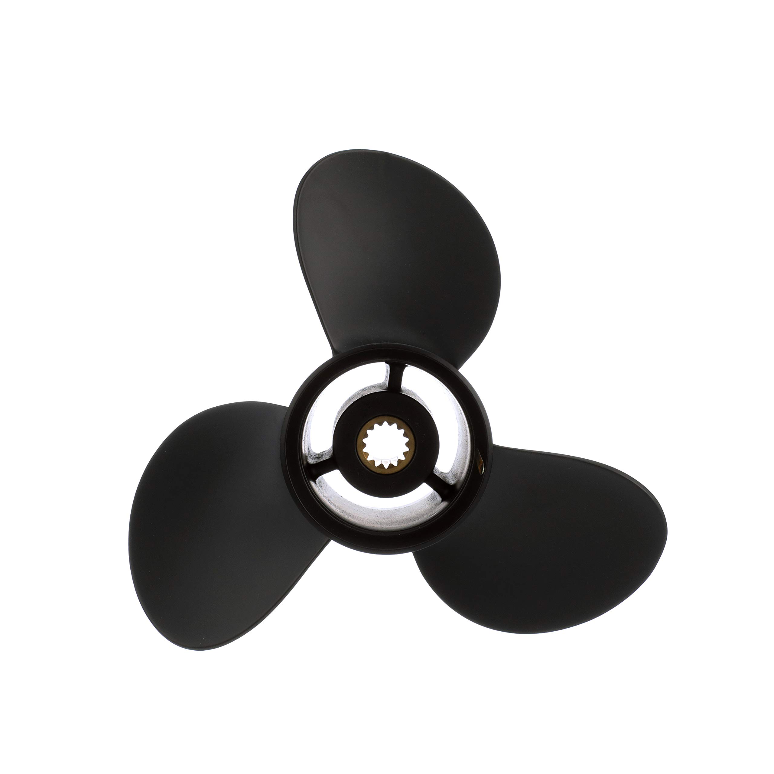 Quicksilver Black Diamond 3-Blade Aluminum Propeller, 10 dia x 13 pitch, Right Hand