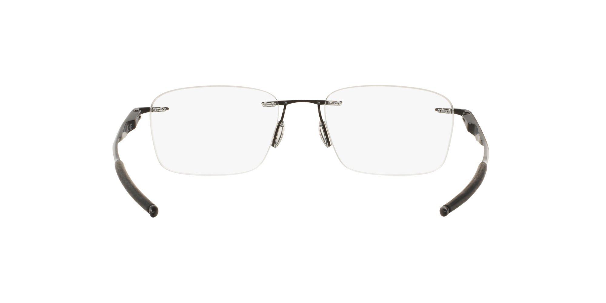 Oakley Men's Ox5115 Wingfold Evs Square Prescription Eyeglass Frames, Satin Black/Demo Lens, 53 mm