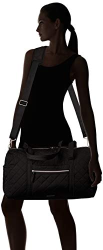 Vera Bradley Women's Performance Twill Medium Travel Duffle Bag, Black, One Size