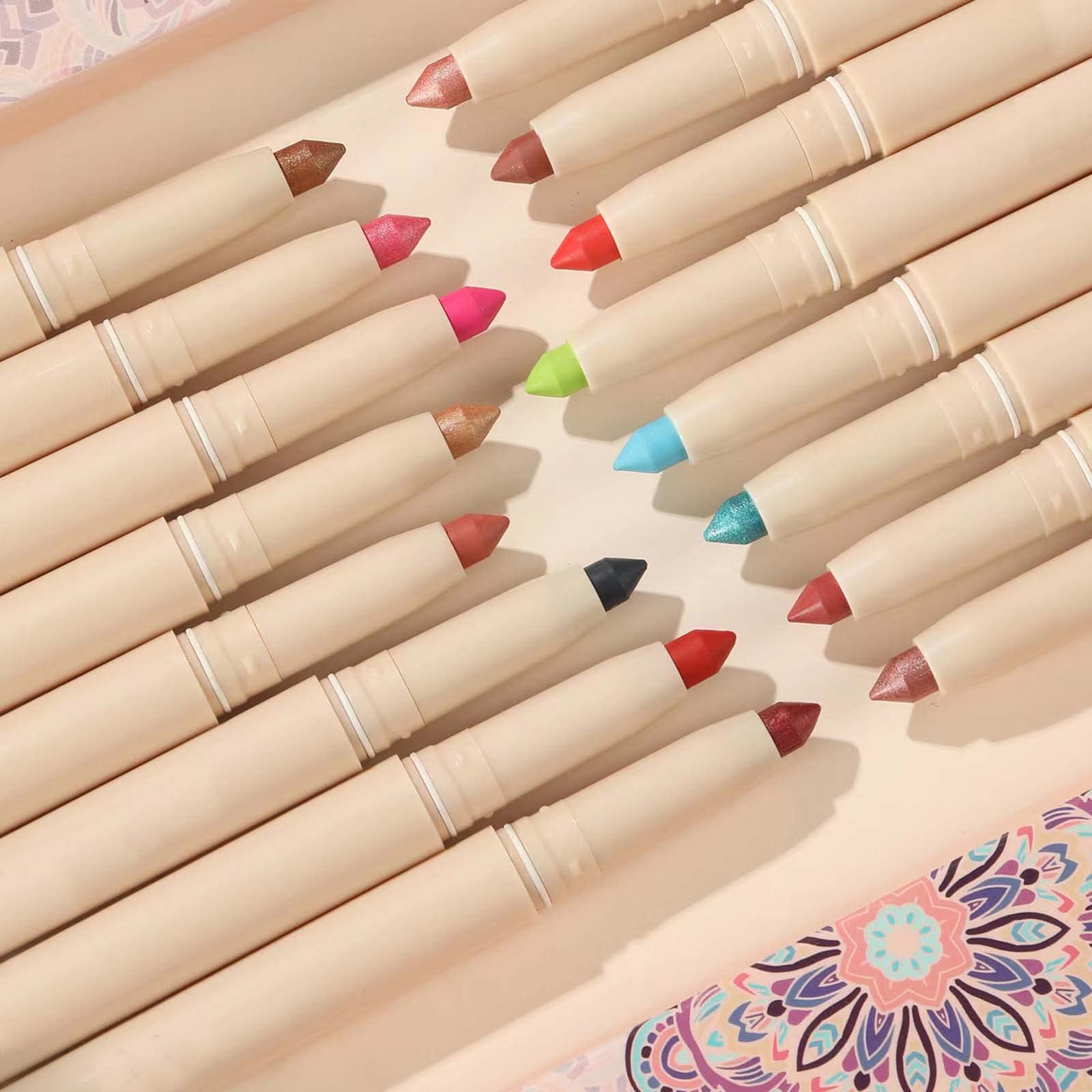 Red Matte Eyeshadow Stick Makeup Cream Shimmer Smooth Eyeshadow Pencil, Hypoallergenic Waterproof Long Lasting Eyeshadow, Create High-Impact, Multi-Dimensional Eyes Look (Red Matte # 06)