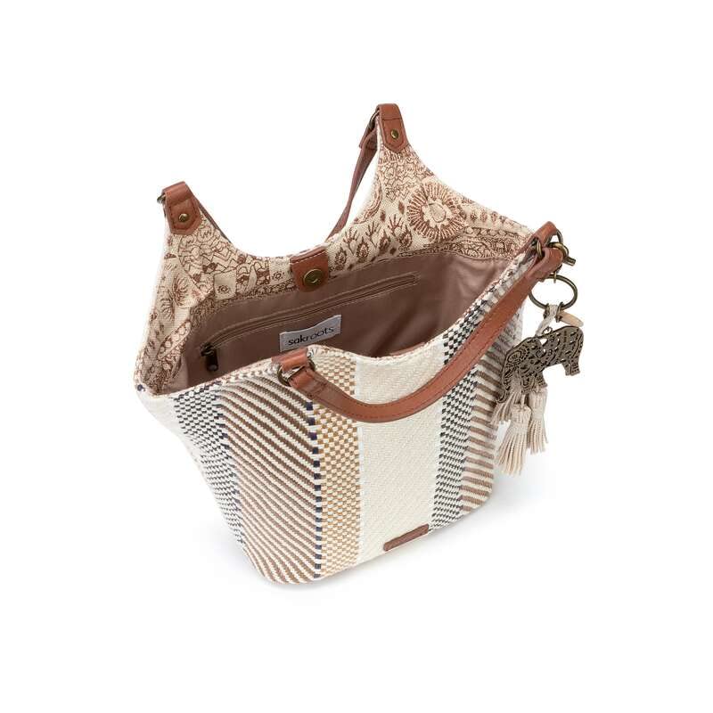 Sakroots Roma Small Shopper, Tobacco Batik Woven