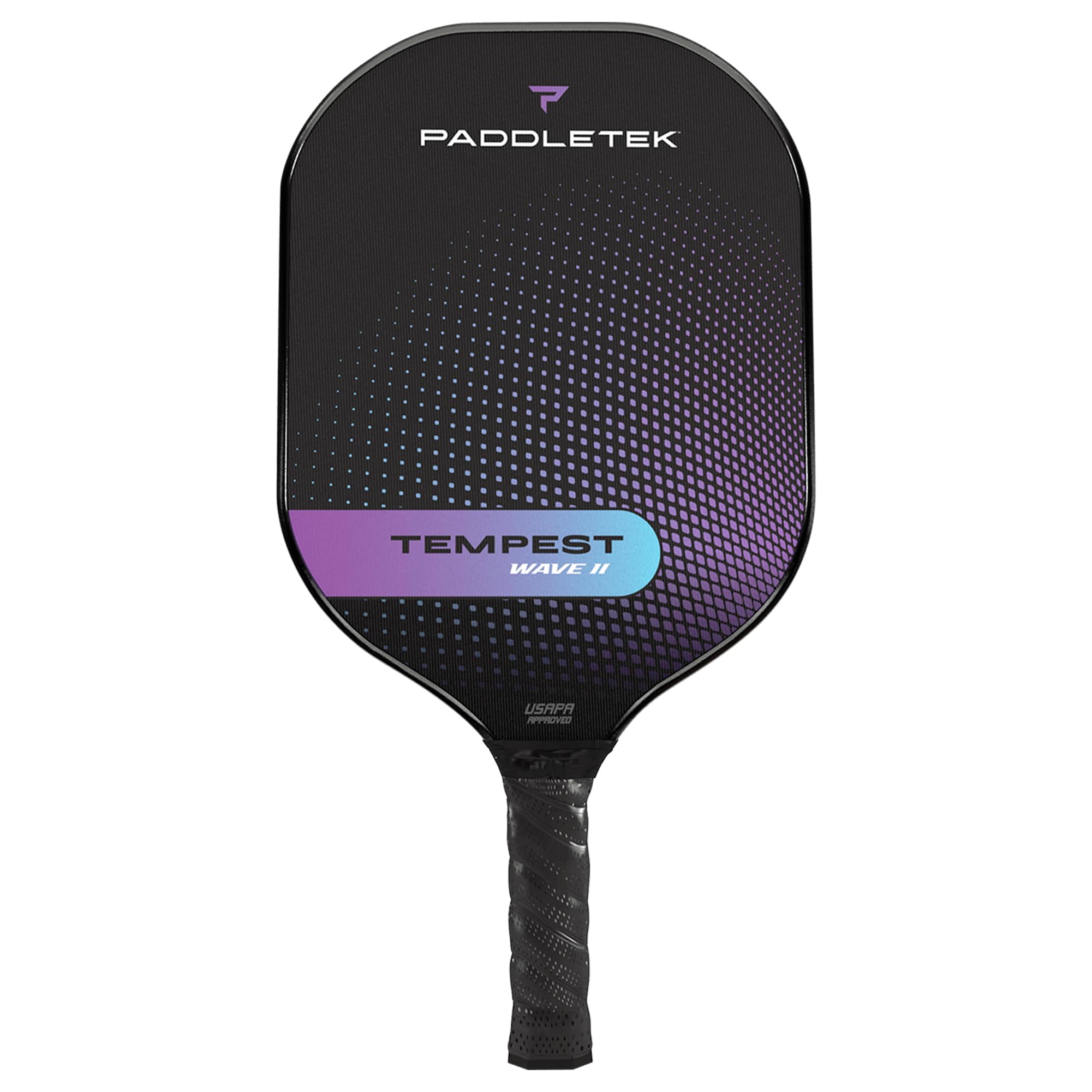 Paddletek Tempest Wave II Pickleball Paddle | Professional Pickleball Paddles with Honeycomb Core, Carbon Fiber Surface, Graphite PolyCore & High Tack Performance Grip | USAPA Approved