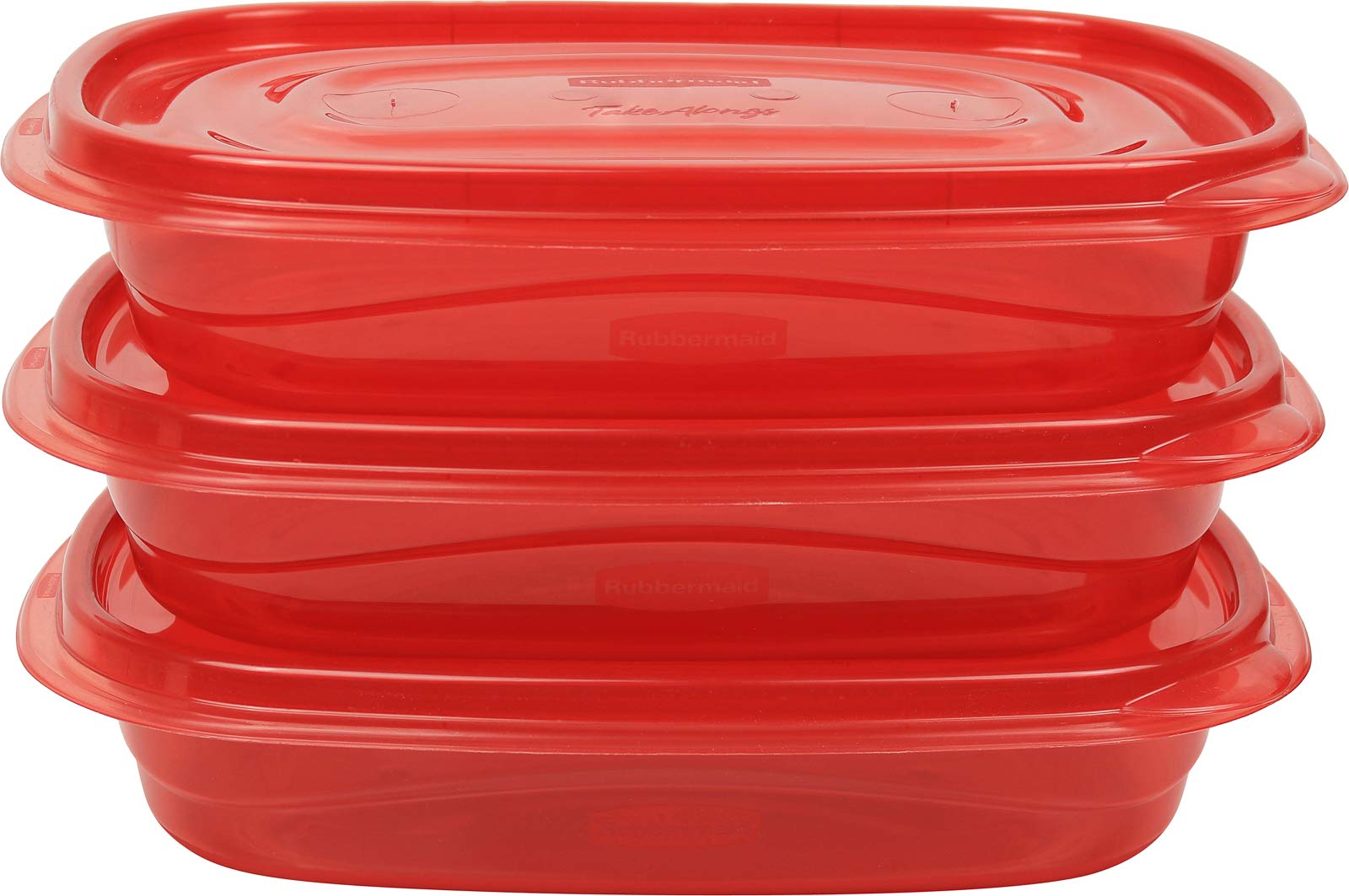 Rubbermaid TakeAlongs Rectangular Food Storage Containers 4 Cup 3 Count