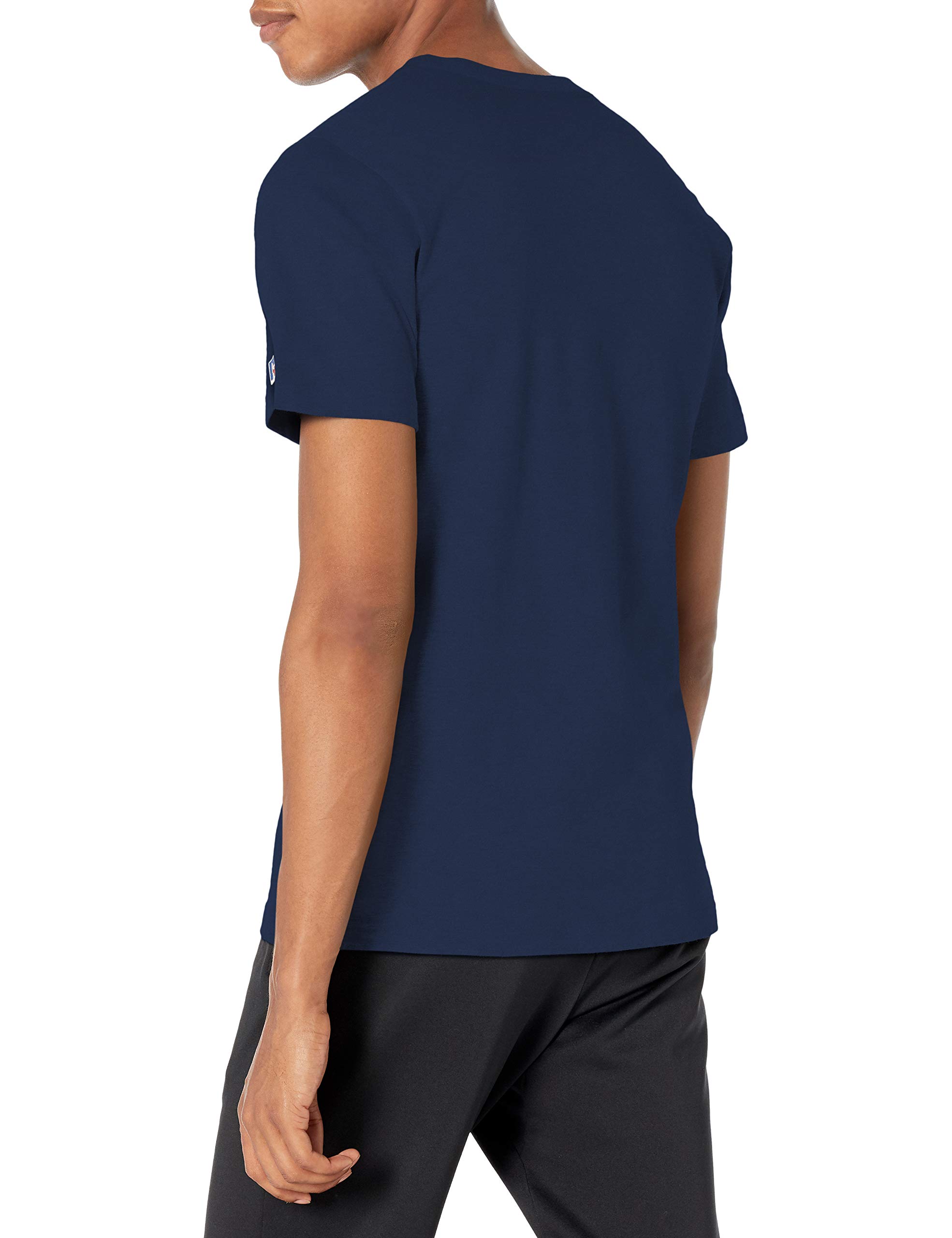 Russell Athletic Men's Soft 100% Cotton Midweight T-Shirt, Navy, XL