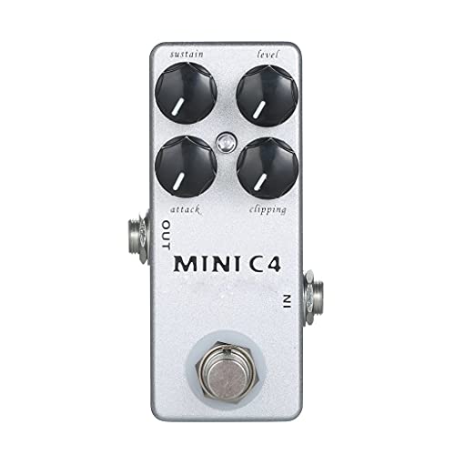 WYFDP Mini C4 Compressor Guitar Effect Pedal True Bypass Guitar Pedal for Guitar Accessories