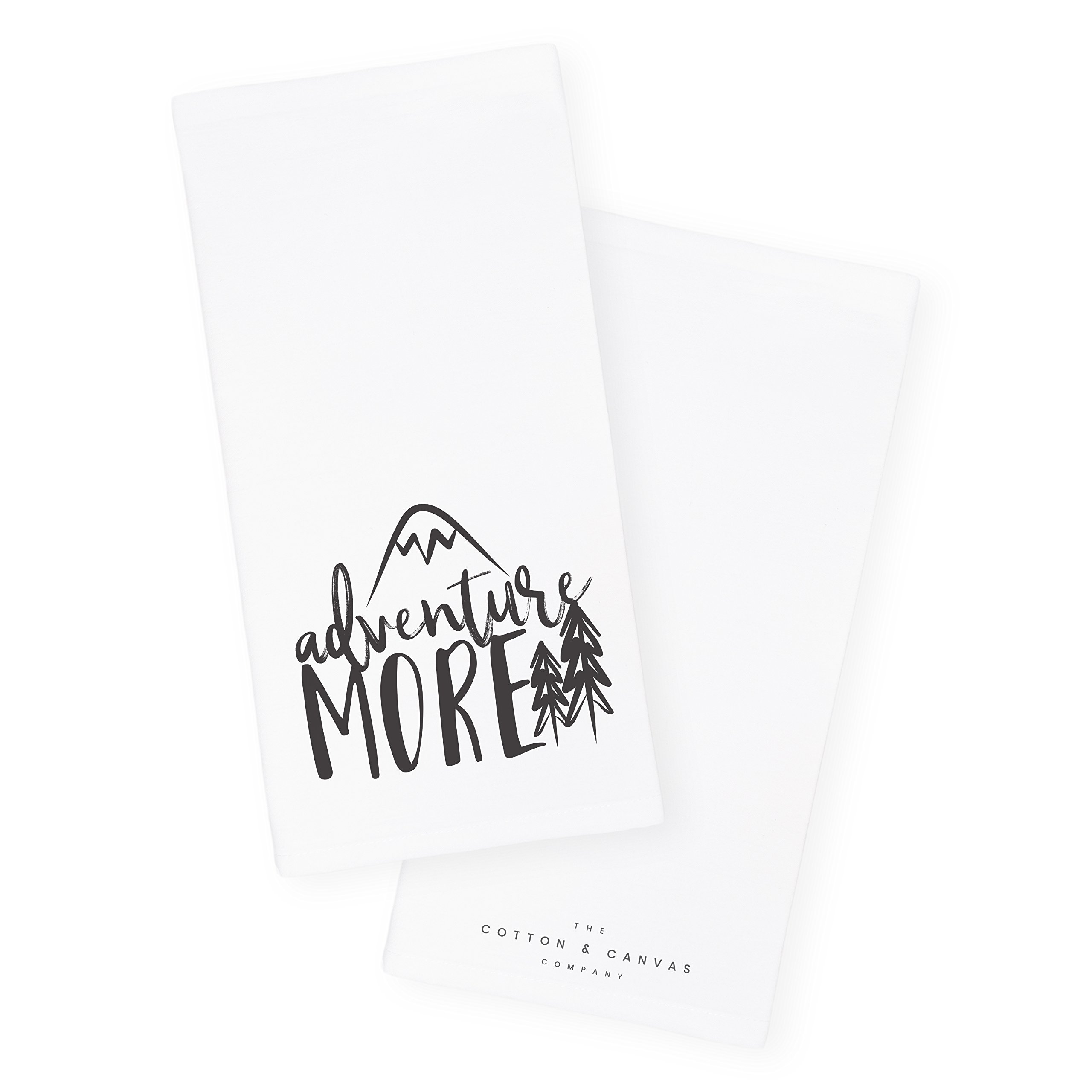 The Cotton & Canvas Co. Adventure More Soft and Absorbent Kitchen Tea Towel, Flour Sack Towel and Dish Cloth