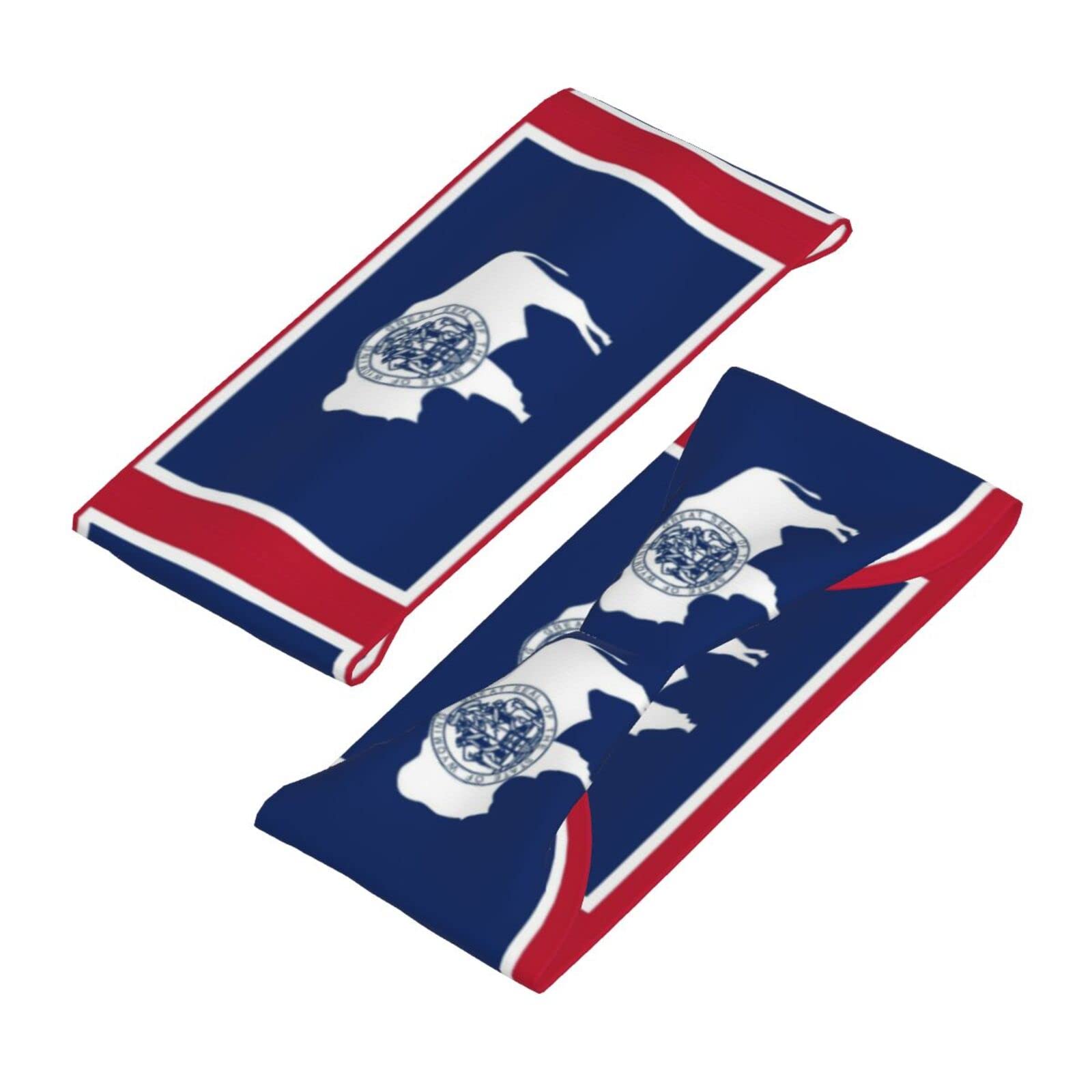 Wyoming Flag Cooling Headband Sports Headbands for Men and Women Moisture Wicking