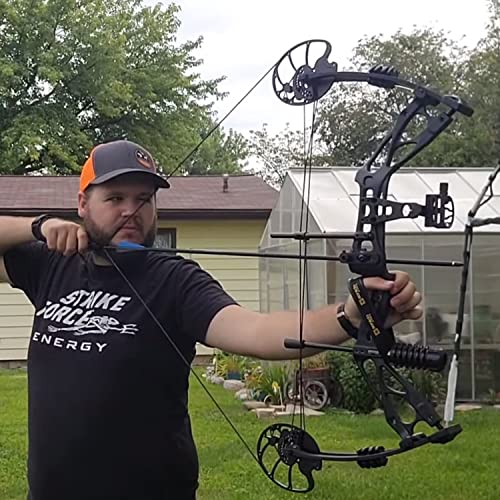 Sanlida Archery Dragon X8 RTH Compound Bow Package for Adults and Teens,18β-31β Draw Length,0-70 Lbs Draw Weight,up to IBO 310 fps,No Bow Press Needed,Limbs Made in USA,Limited Life-time Warranty