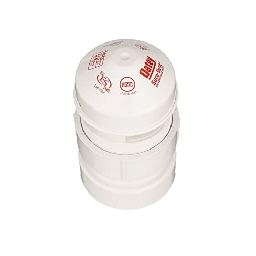 Oatey Sure-Vent 1-1/2 in.β2 in. 160 Branch, 24 Stack DFU Air Admittance Valve with White PVC Sch. 40 Adapter