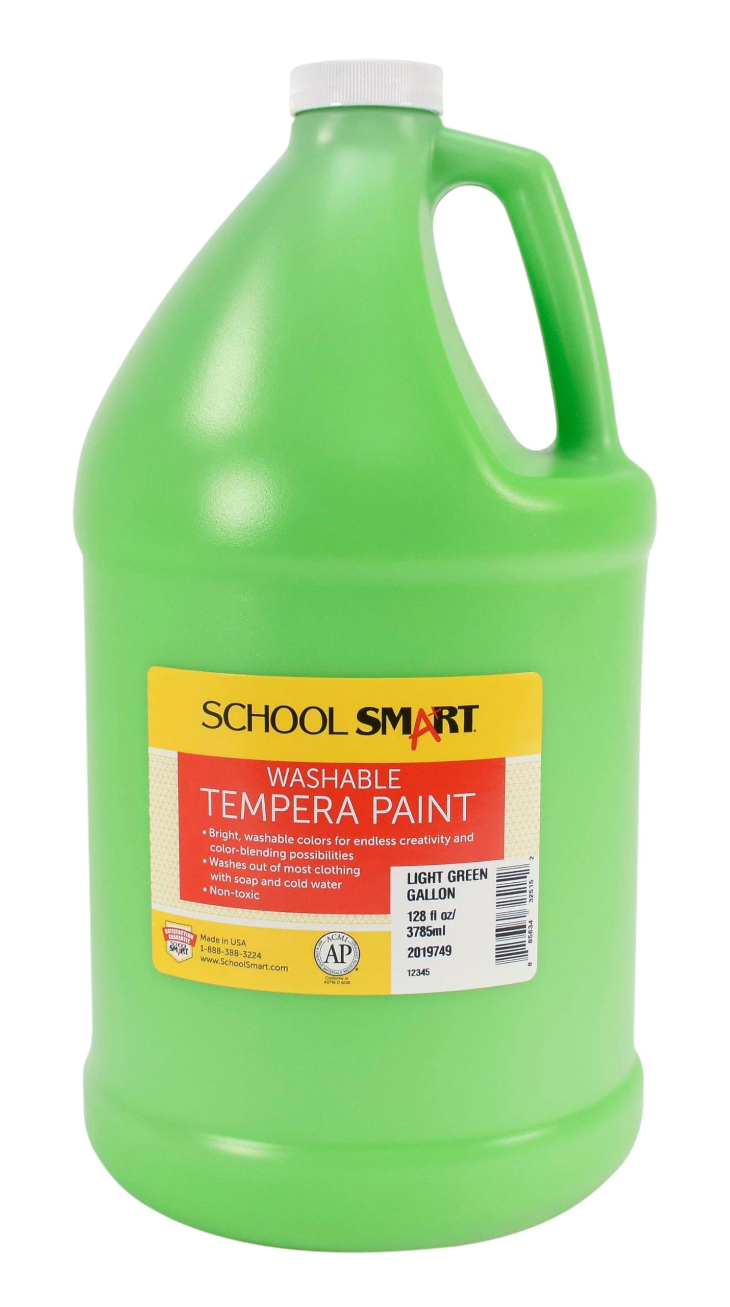 Paint Tempera WASH SCHOOL SMART Light Green Gallon
