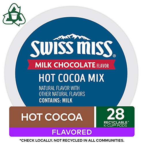 Swiss Miss Milk Chocolate Hot Cocoa Keurig Single-Serve K Cup Pods, 28 Count