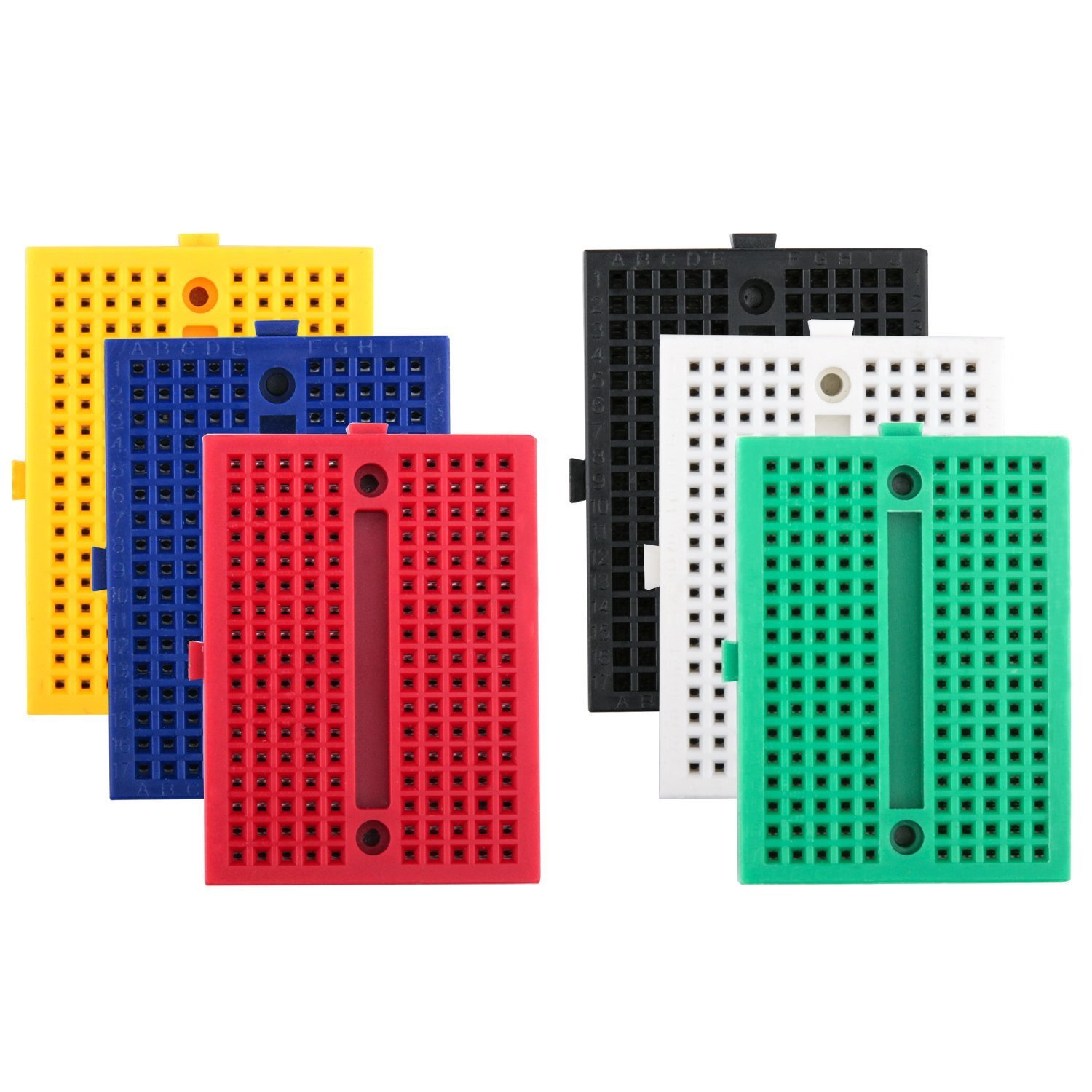 Seazoon 6PCS Solderless Breadboard 170 Point Tie Develop Test Bread Board for Arduino
