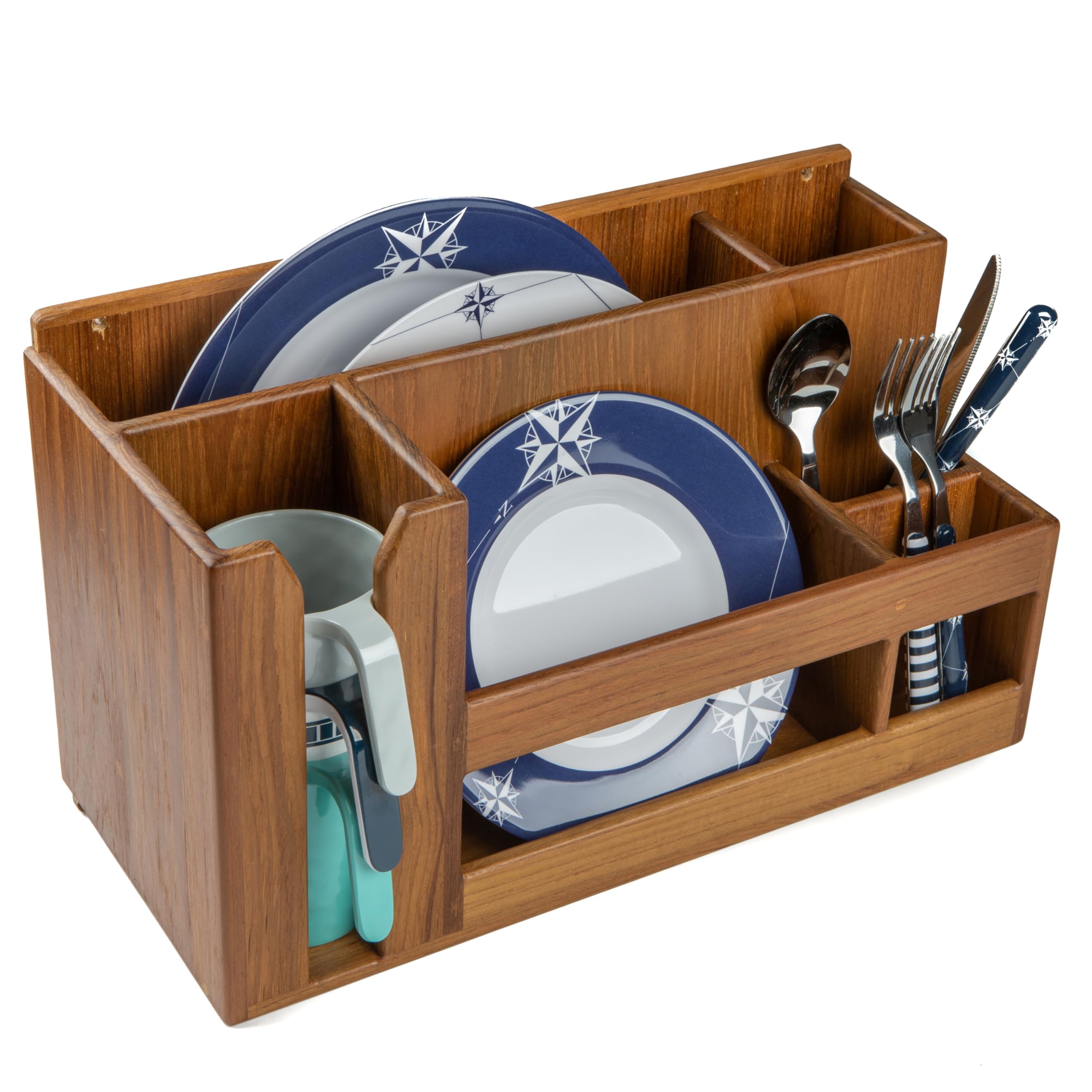 Whitecap 62404 Teak Dish/Cup/Utensil Holder