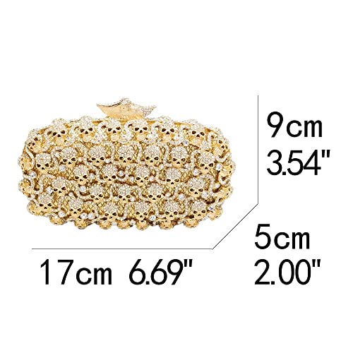 ZHUHW Women Evening Bags Ladies Crystal Handbags and Purses Wedding Gala Dinner Bag (Color : D, Size : 1)