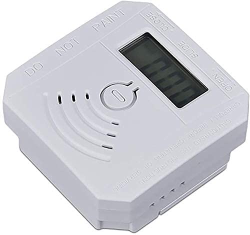 YMDJL Carbon Monoxide Detector 2 Pack, Battery Operated High Accuracy CO Alarm with Sound Warning and Digital LCD Display (2AAA Batteries NOT Included)