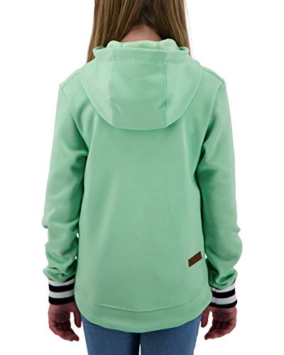 Obermeyer Girls Beck Fleece Hoodie, Neo Mint, Medium