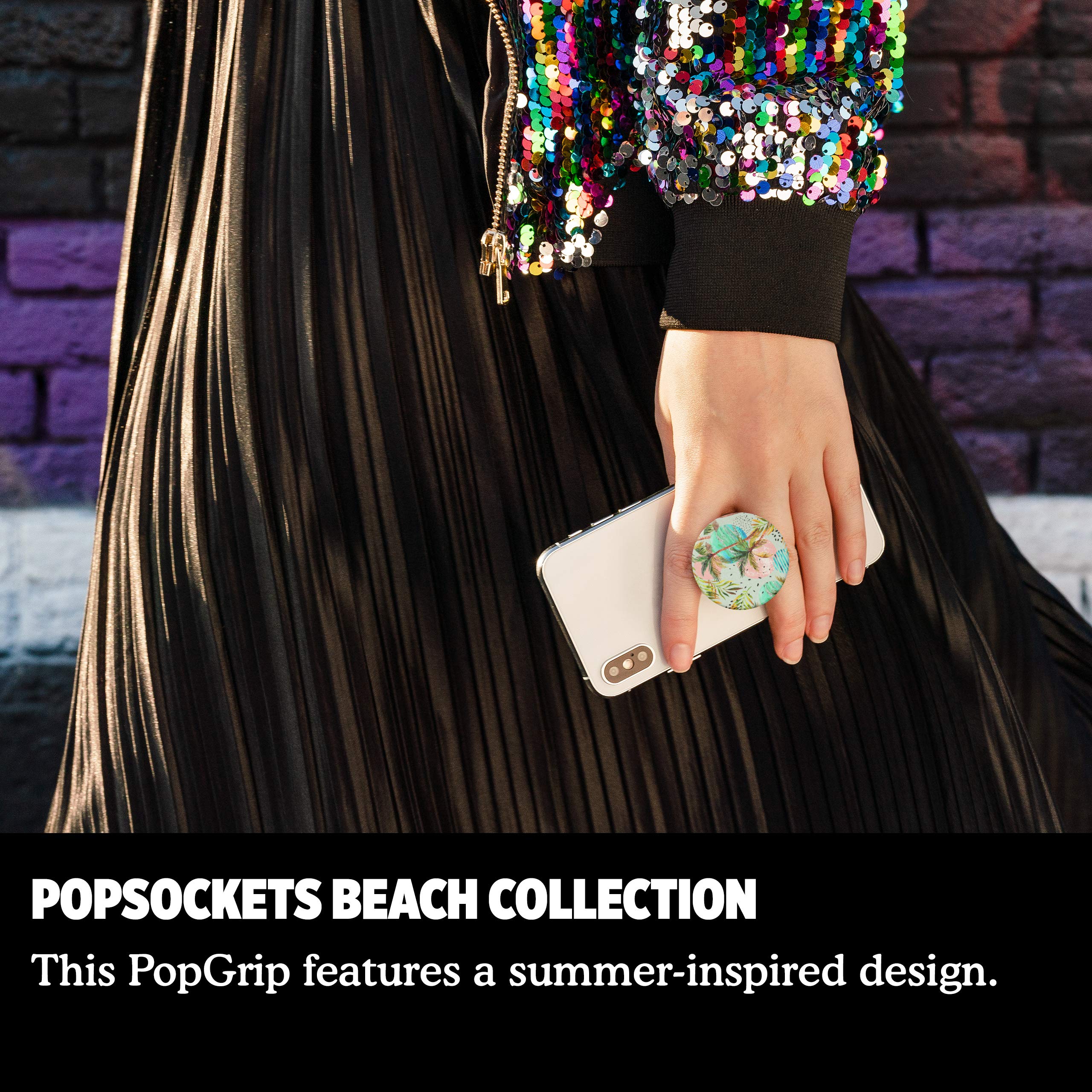 PopSockets Phone Grip with Expanding Kickstand, Plant Pattern PopGrip - Waikiki Daze