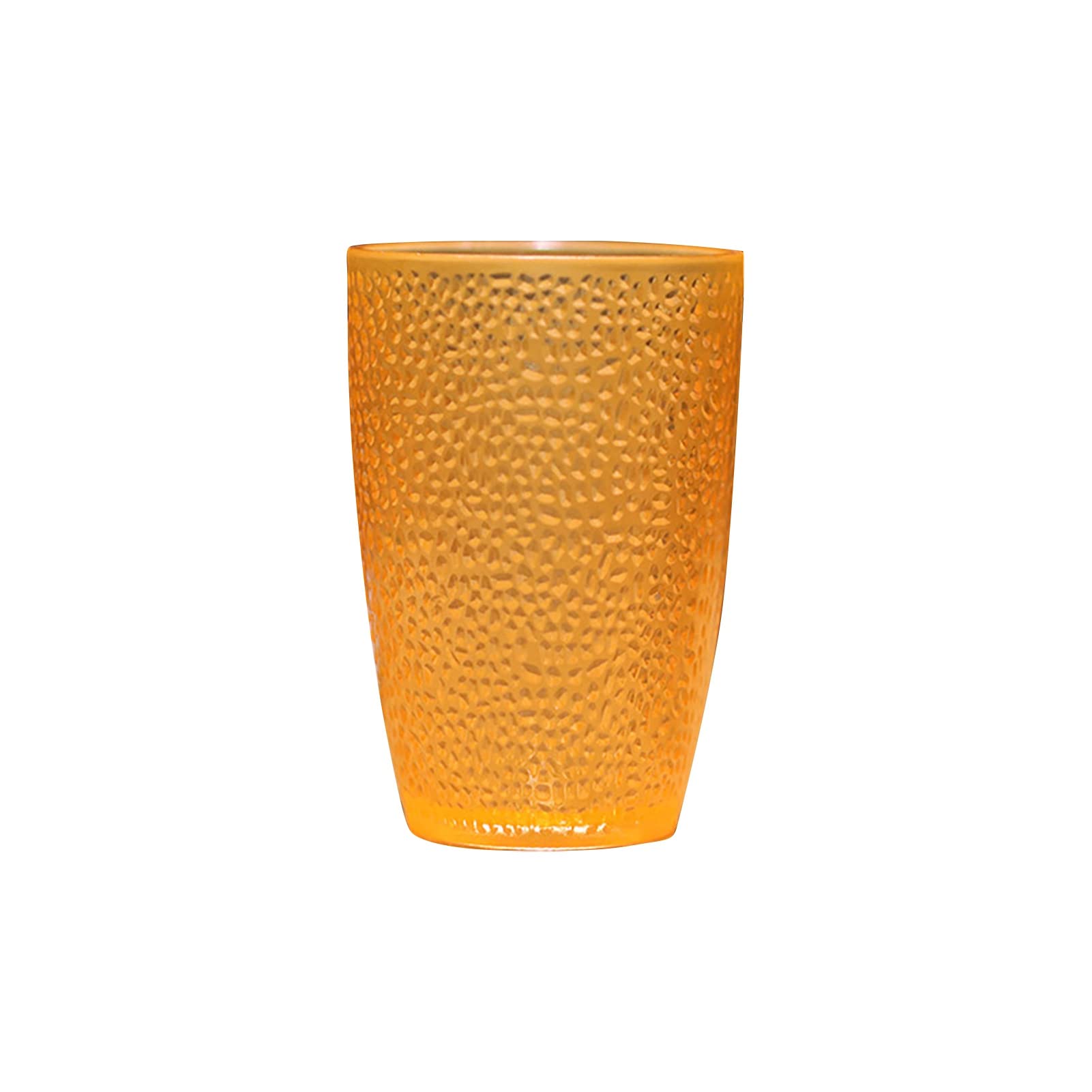 YOZUMD Drinking Cup Mug,Heat Resistant Reusable Thickened Acrylic Water Cup,Colorful Easy to Clean Travel Cup for Home Bathroom Orange S