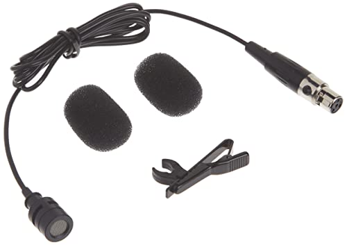 PYLE-PRO PLSMS30 Lavalier Lapel Clip On Microphone, Wired, Uni-Directional, 4pin Mini XLR, Ideal for TV Broadcasters, Singers, Lecturers, Musicians, DJs, Actors, MCs