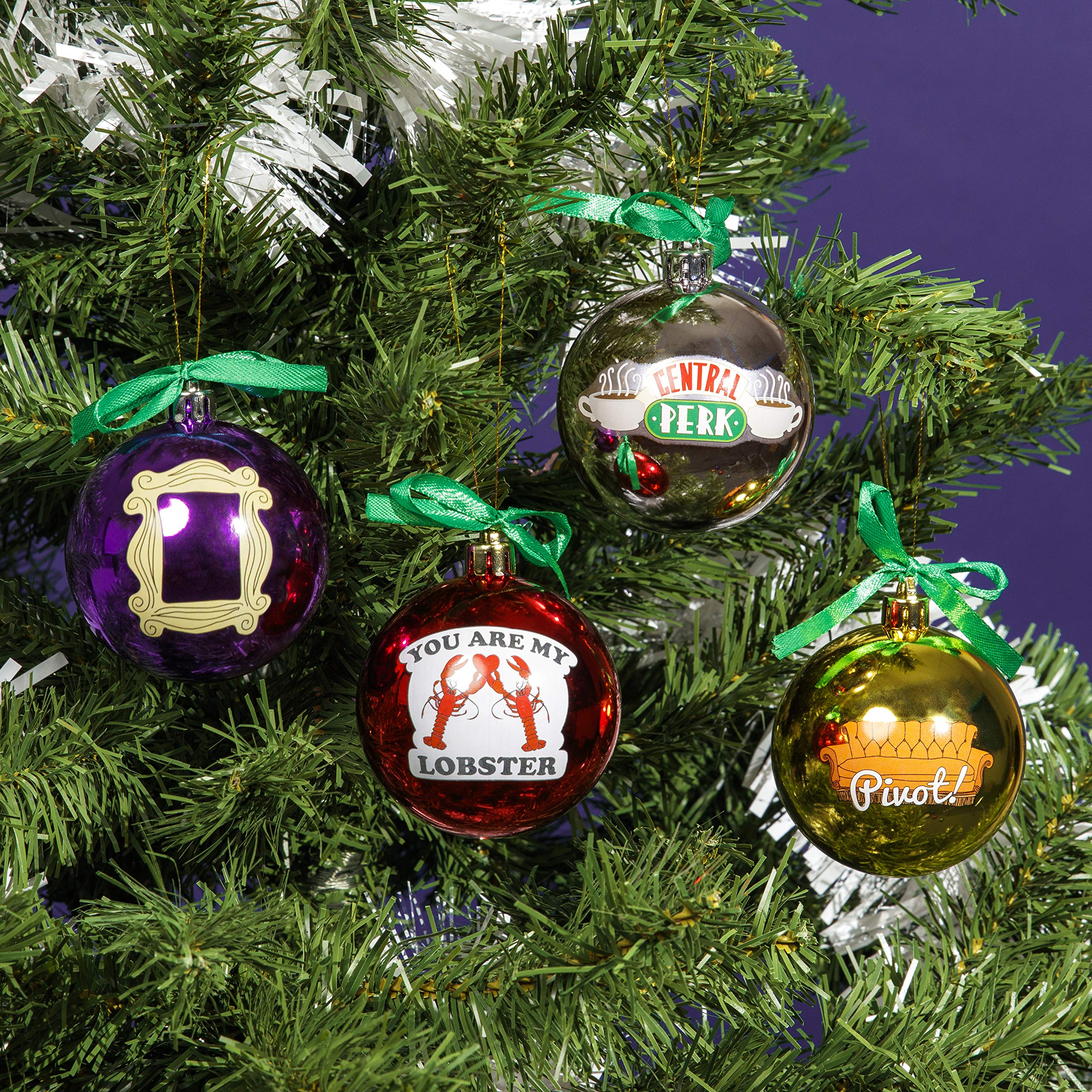 Paladone Friends Ornaments, Christmas Decorations, Set of 4