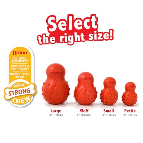 Nylabone Strong Chew Cone Stuffable Chew Toy for Dogs, Bacon Flavored Fillable Treat Toy, Medium/Wolf - Up to 35 lbs. (1 Count)