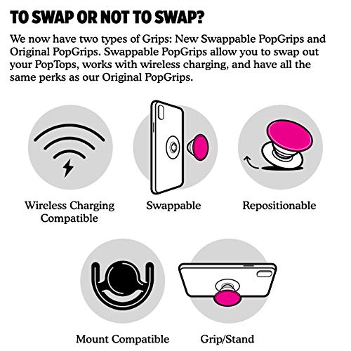 PopSockets: Phone Grip with Expanding Kickstand, Pop Socket for Phone - Checker Black