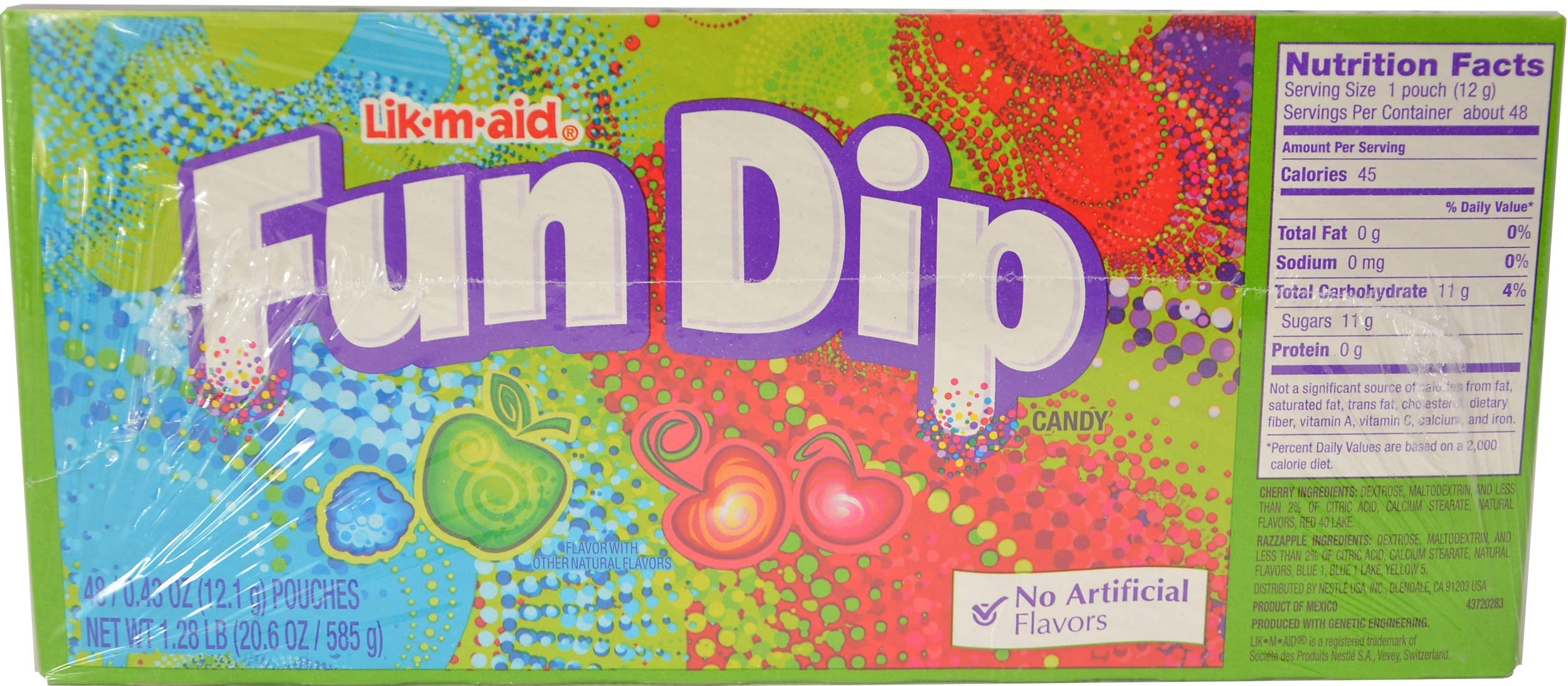 Wonka Fun Dip, Assorted Flavor Party Pack, 0.43 Ounce Packets (48 Count)