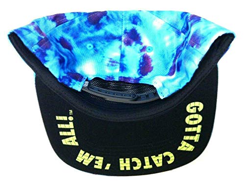 Pokemon Gotta Catch 'Em All Blue Tie Dye Group Slouch Snapback