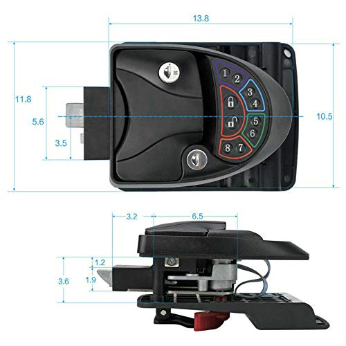 RV Keyless Keypad Camper Caravan Trailer Entry Door Lock