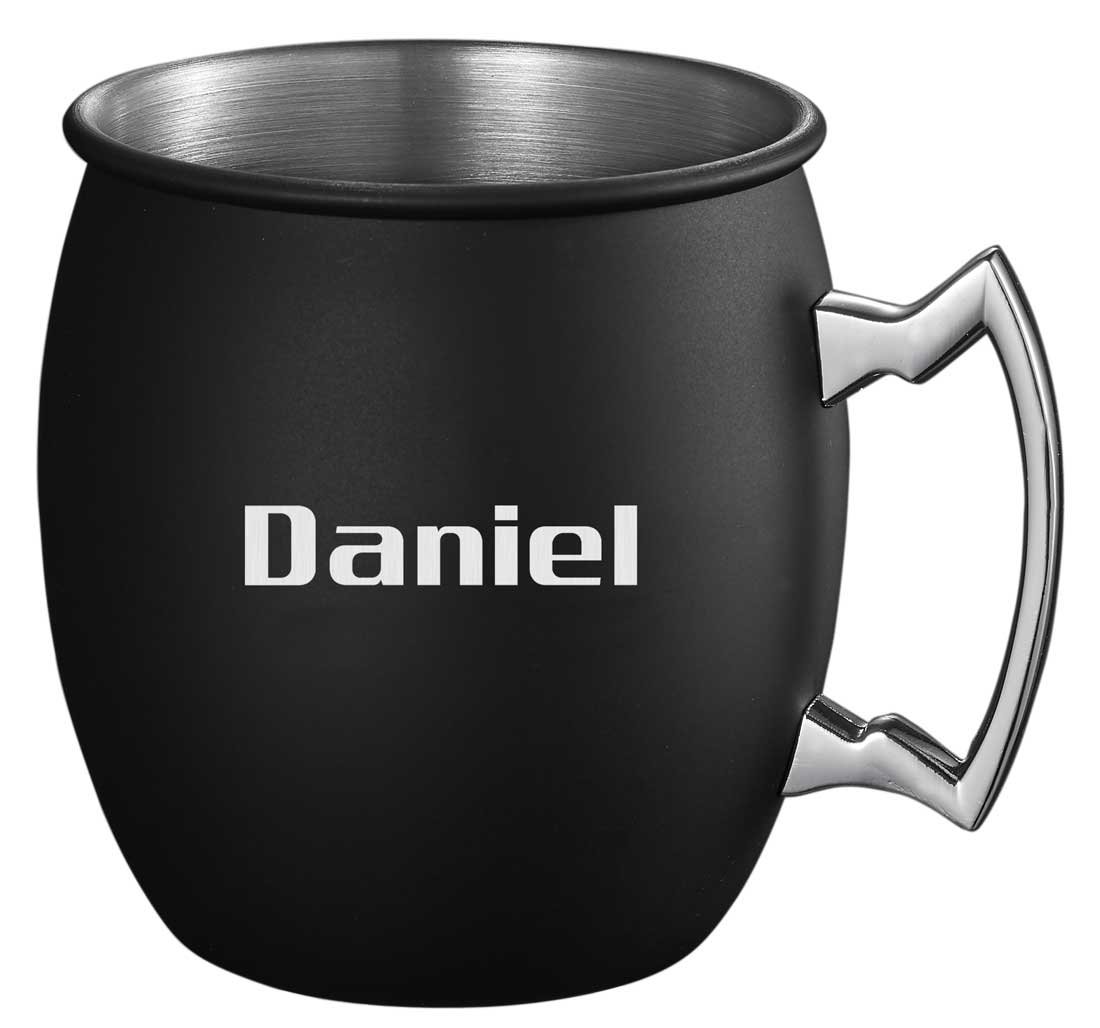 Visol Personalized 16 oz Kremlin Matte Black Finish Moscow Mule Mug - Free Engraving (Text)