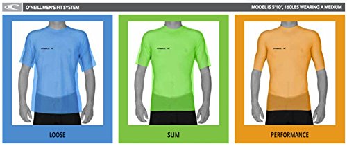 O'Neill Men's Basic Skins UPF 50+ Long Sleeve Rash Guard, Lunar, Small