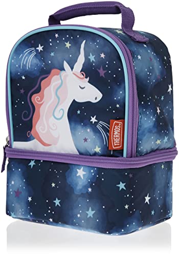 THERMOS Non-Licensed Dual Compartment Lunch Box, Space Unicorn