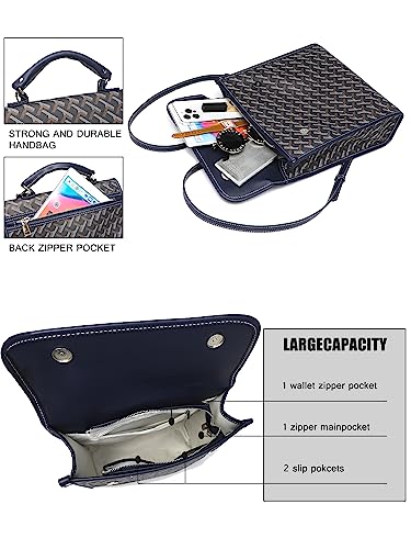 SELF FIND Backpack Purse for Women Fashion Designer Travel Backpack Vegan Leather Shoulder Bags for College Work Gift(Blue)