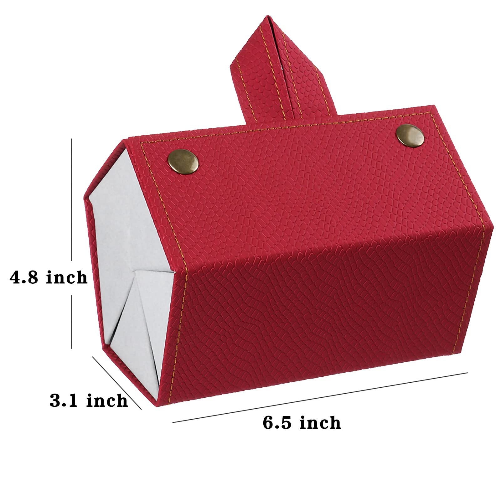 Xilkoze 5 Slots Travel Sunglasses Organizer Glasses Case Foldable EyeGlass Holder Storage Box for Multiple Glasses