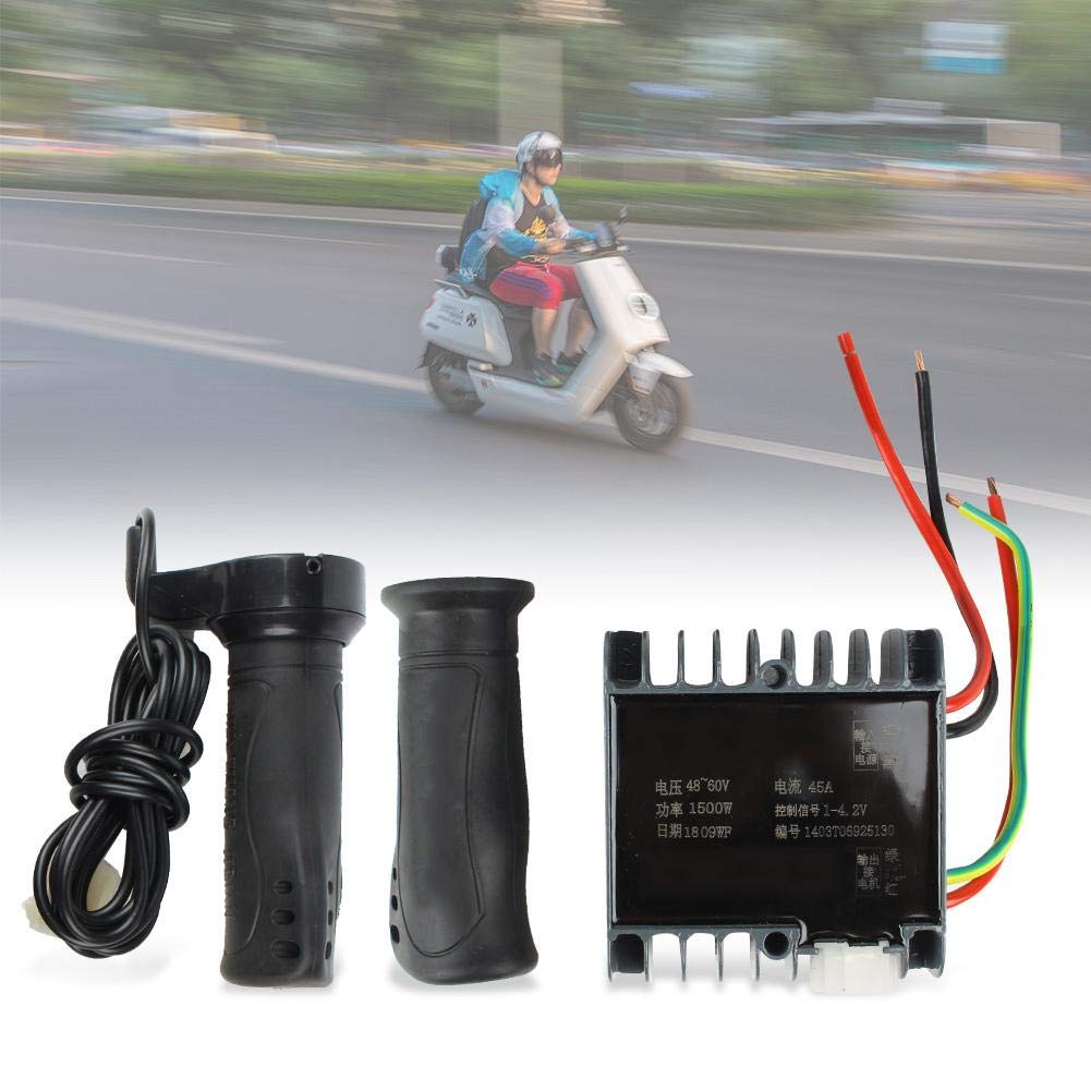 Set of Brushed Controller, 48-60V 1500W Motor Brushed Controller Box for Electric Scooter Tricycle