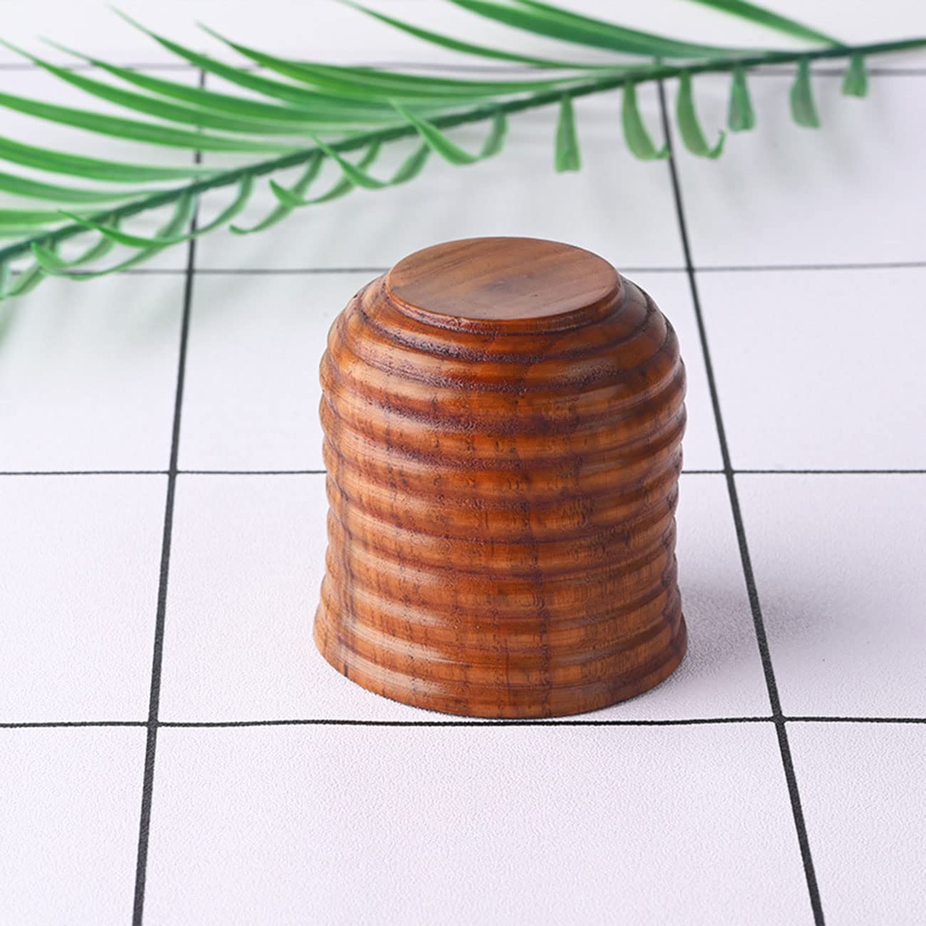 Wooden Tea Cups 4 Pack Top-Grade Natural Solid Wood Tea Cup Wine Mug for drinking Tea Coffee Wine Beer Hot Drinks