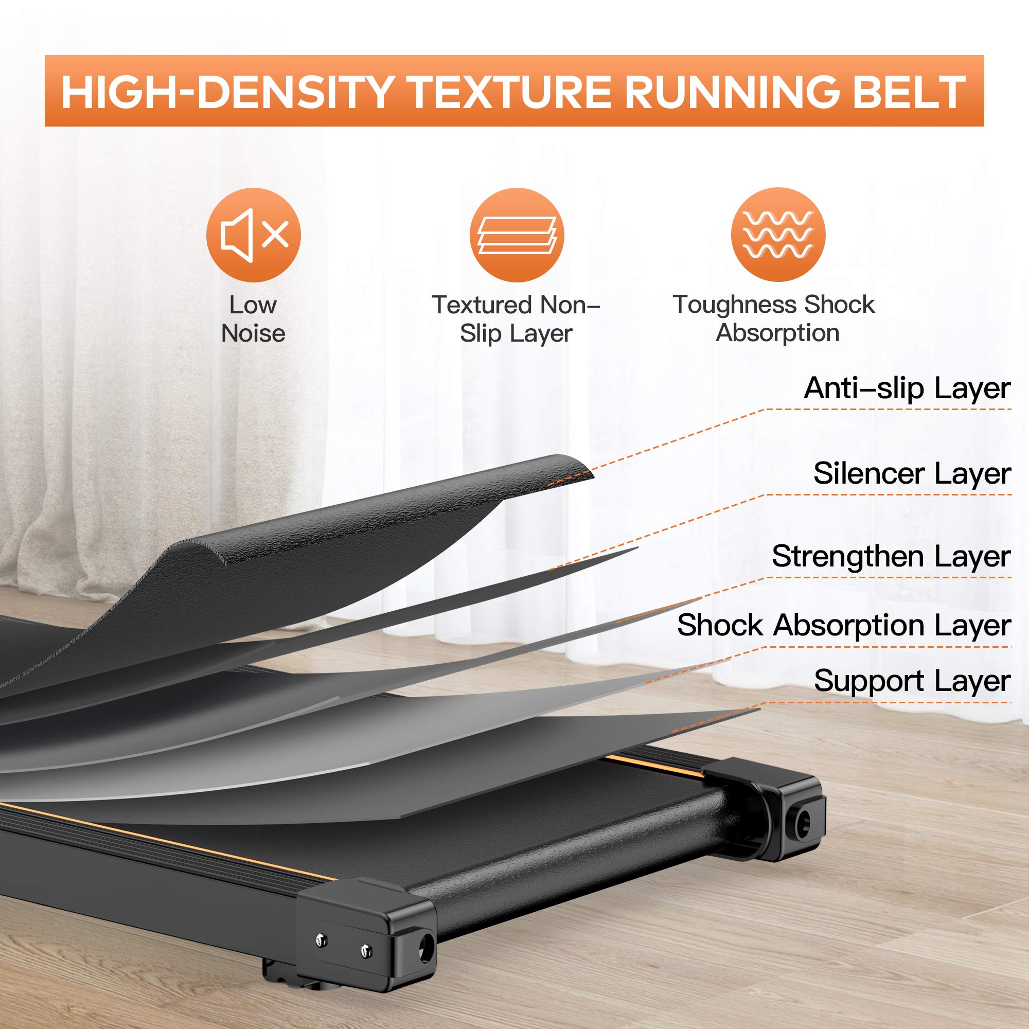 Portable Electric Folding Treadmill, Famistar Motorized Running Jogging Machine with LED Display, Rolling Wheels, Built-in MP3 Speaker, 12+3 Modes Fits All Family Home Workout