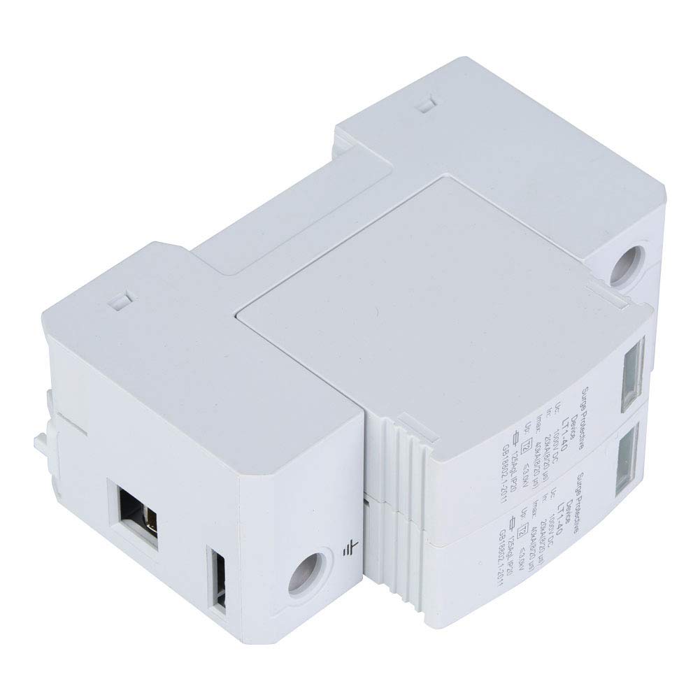 Voltage Arrester Device, 2P Protective Device DC Photovoltaic Lightning Protector, Lightning Arrester Low Voltage Arrester 3.0KV(2P40KA)