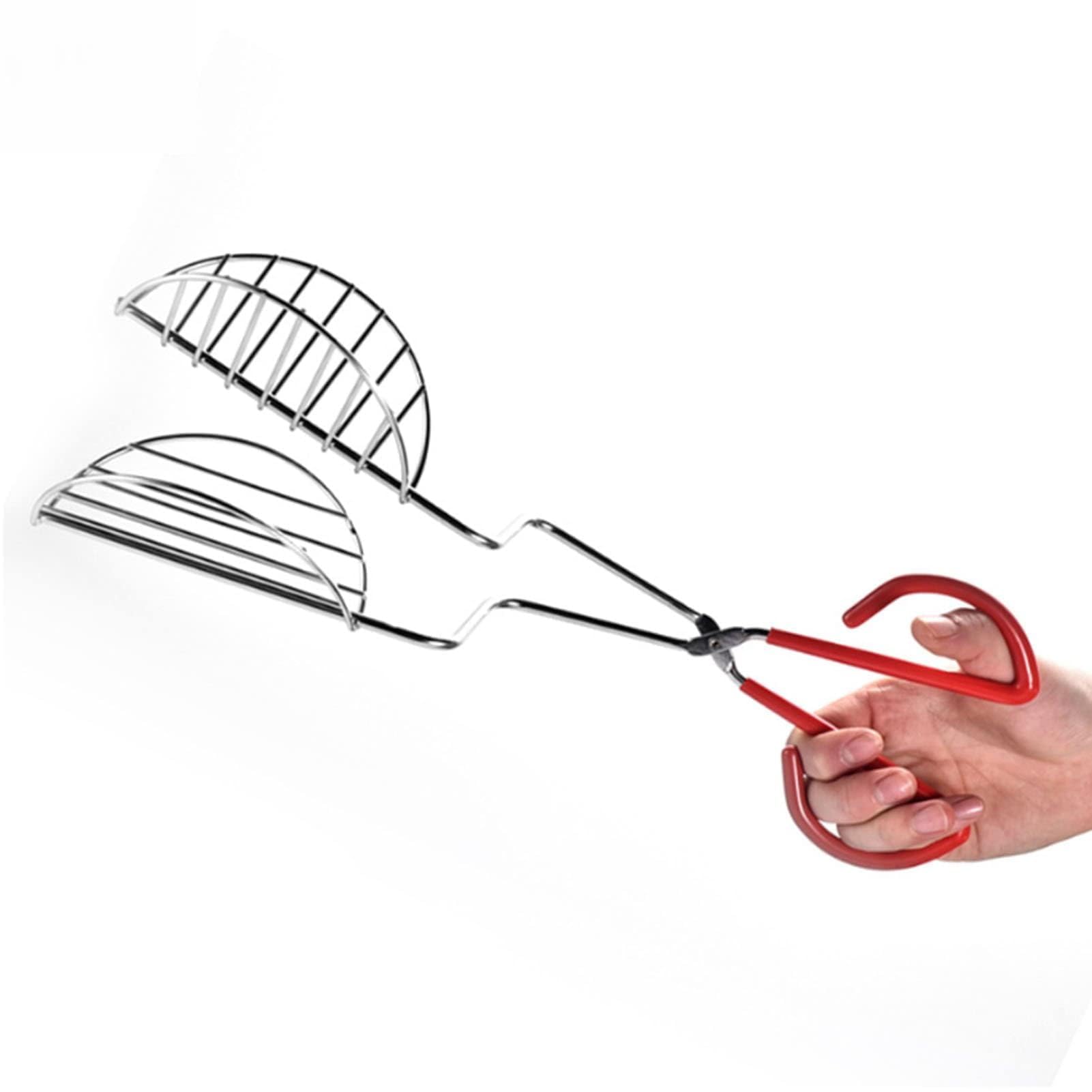 Taco Shell Maker, 34cm Taco Maker Tongs Stainless Steel Taco Press Taco Shell Mold for Taco Shell Frying Taco Shell Maker for Making Homemade Taco Shells