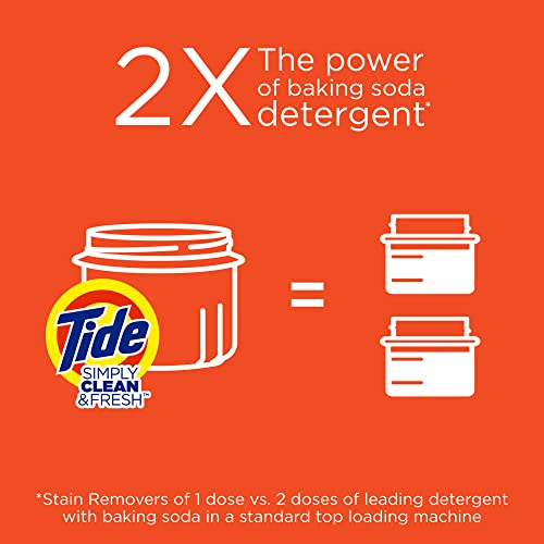 Tide Simply Clean & Fresh Liquid Laundry Detergent, Refreshing Breeze, 128 fl oz (3.78 L)