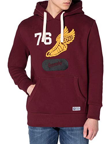 SUPERDRY Collegiate State Overhead Hoodie Wine