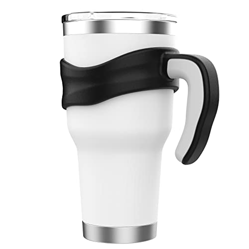 Tumbler Handle Fits for 30 OZ YETI Rambler,Rtic Mug-Previously Design,Sic,OZARK TRAIL & More Tumbler Travel Mug | BPA FREE(Handle Only) (Black)