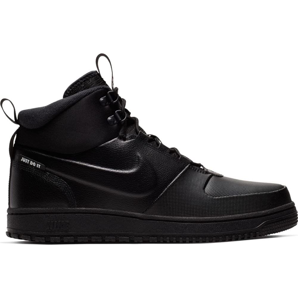 Nike Men's Basketball Shoe, Black Black Metallic Pewter, 10.5