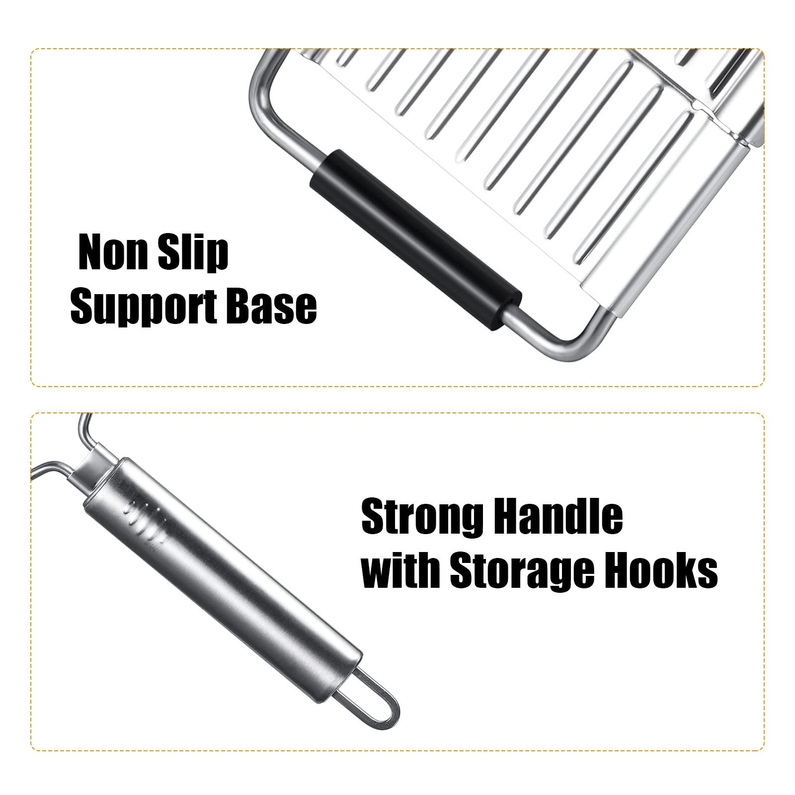 Paddsun 4 in 1 Multifunctional Grater Multi-Purpose Veggie Slicer Stainless Steel Cheese Grater Vegetable Chopper with 4 adjustable Blades for Parmesan Cheese, Vegetables, Ginger