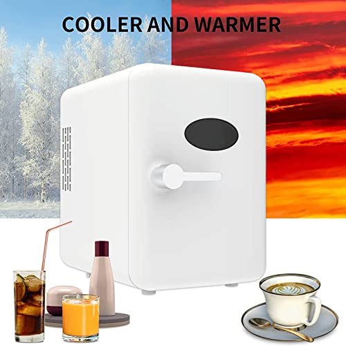 Saint Kang Skincare Fridge Hot&Cold, Portable Makeup Fridge, AC/DC Beauty Fridge for Bedroom, Office and Car(White) (4L)