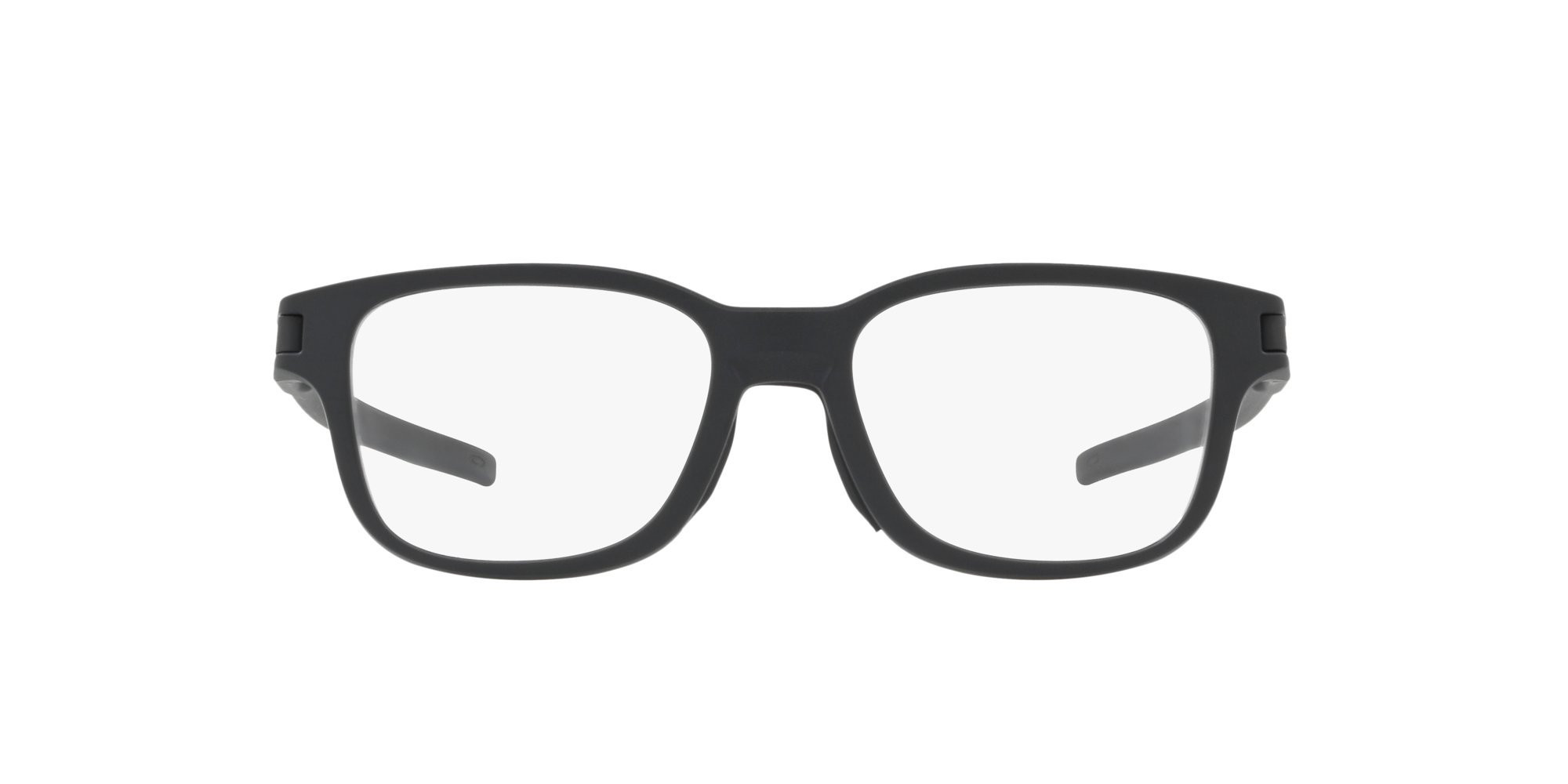 Oakley Men's Ox8114 Latch Ss Square Prescription Eyeglass Frames, Satin Black/Demo Lens, 50 mm
